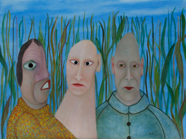 Abstract portraits and tronies by artist Flavio Cesarini